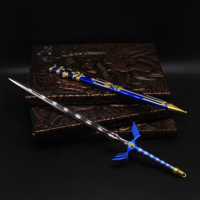 China ODM Anime Sword Keychains Model Miniature Alloy Sword With Display Stand à venda
