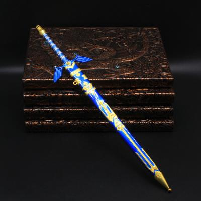 China ODM Anime Sword Keychains Model Miniature Alloy Sword With Display Stand à venda