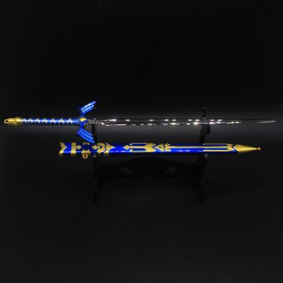 China ODM Anime Sword Keychains Model Miniature Alloy Sword With Display Stand à venda