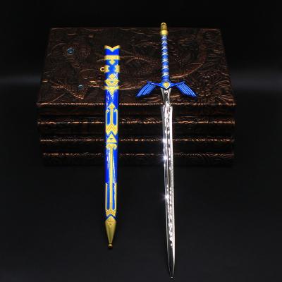 China ODM Anime Sword Keychains Model Miniature Alloy Sword With Display Stand à venda