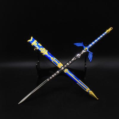 China ODM Anime Sword Keychains Model Miniature Alloy Sword With Display Stand à venda