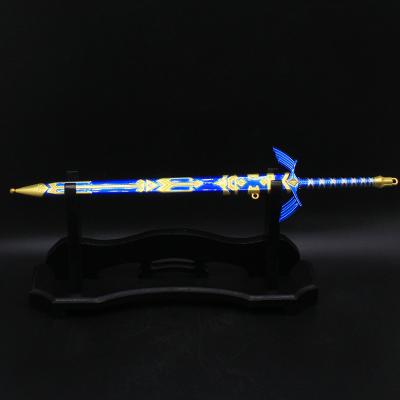 China ODM Anime Sword Keychains Model Miniature Alloy Sword With Display Stand à venda