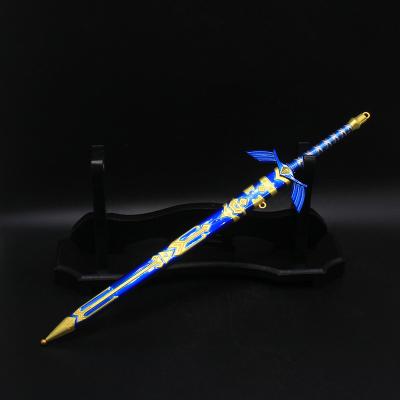 China ODM Anime Sword Keychains Model Miniature Alloy Sword With Display Stand à venda