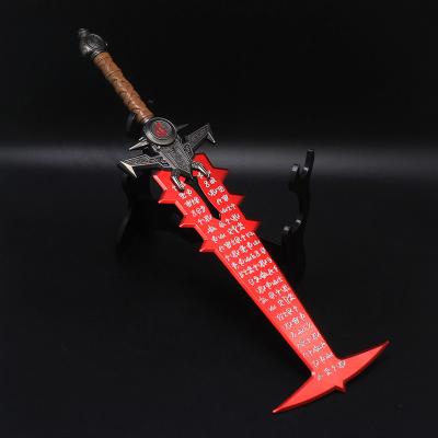 China Doom Eternal Crucible Sword 3d Printed For Cosplay Metal Sword Keychain Toys for sale