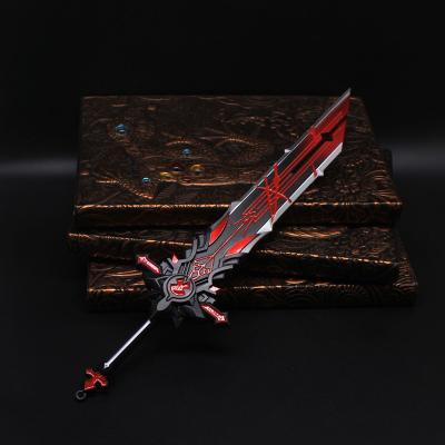 Cina Metal casting Unisex Anime Sword Keychains For Diluc Or Razor in vendita