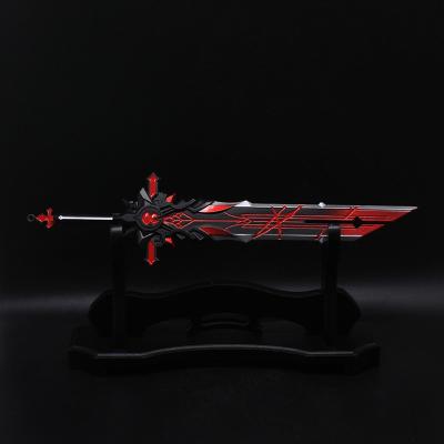 Cina Metal casting Unisex Anime Sword Keychains For Diluc Or Razor in vendita