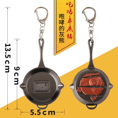 中国 3D Metal Keychain PUGB Pan Roaring Grizzly Bear Escape Shooter Game Exquisite Restore Game Props 販売のため