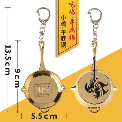 中国 3D Metal Keychain PUGB Pan Roaring Grizzly Bear Escape Shooter Game Exquisite Restore Game Props 販売のため