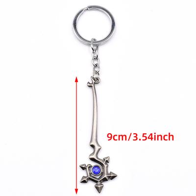 中国 Moba Game Lol Character Props Key Chain Metal Crafts Gold Copper Details Restore Gift Decoration 販売のため
