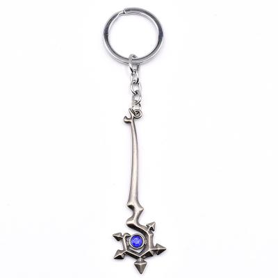 中国 Moba Game Lol Character Props Key Chain Metal Crafts Gold Copper Details Restore Gift Decoration 販売のため