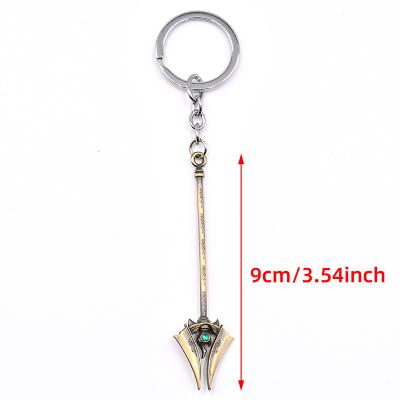 Cina Moba Game Lol Character Props Key Chain Metal Crafts Gold Copper Details Restore Gift Decoration in vendita