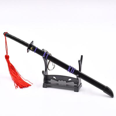 Cina Anime Assassin 567 popular character exclusive outfit katana Metal crafts black sword keychain gift decoration in vendita