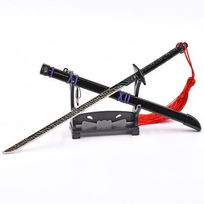 Cina Anime Assassin 567 popular character exclusive outfit katana Metal crafts black sword keychain gift decoration in vendita