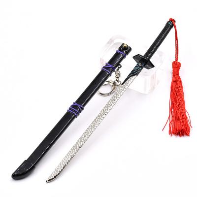 Cina Anime Assassin 567 popular character exclusive outfit katana Metal crafts black sword keychain gift decoration in vendita