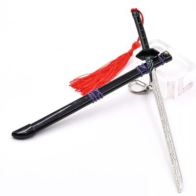 Cina Anime Assassin 567 popular character exclusive outfit katana Metal crafts black sword keychain gift decoration in vendita