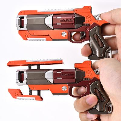 China Global popular shooting game apexs game props orange small helper metal crafts and other proportional gun model Te koop