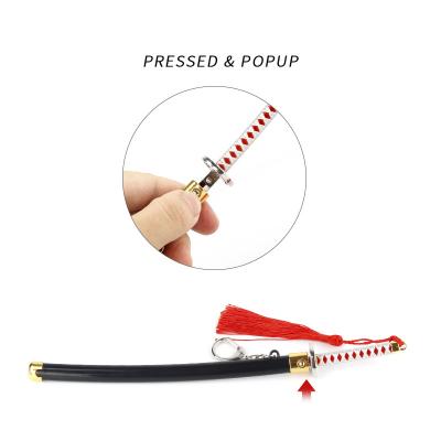 Cina Spada commovente automatica di Keychain 22 cm Elasitc del modello di Tsuyuri Kanao 3D dell'assassino del demone in vendita