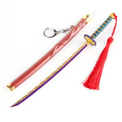 Cina Modello Keychain Cosplay Figure di Kokushibo Zen Katana 3D dell'assassino del demone in vendita