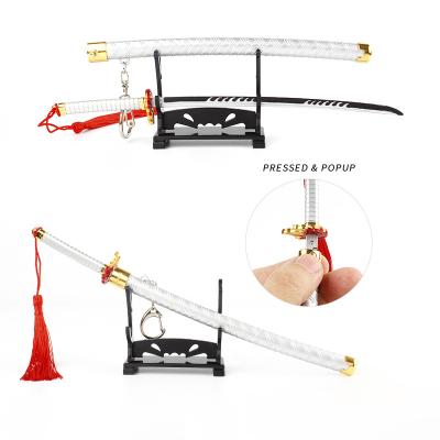 Cina Stampa per espellere il samurai di Keychain Demon Slayer Rengoku Kyoujurou del modello della spada 3D in vendita