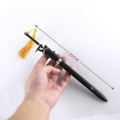 Cina Modello Keychain Black di Art Online Elucidator Automatic Eject 3D della spada in vendita
