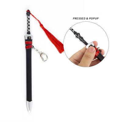 Cina La spada Art Online Yuuki Zinc Alloy automatico espelle Mini Sword Keychain in vendita