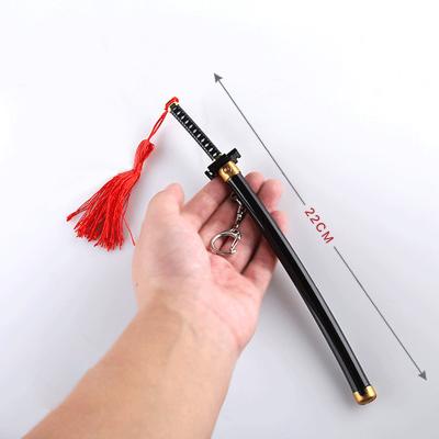Cina La doppia placcatura candeggia la spada Keychains di Bankai annerisce 22CM in lega di zinco in vendita