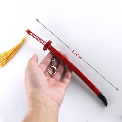 China Agame Ga Kill 22CM 3D Model Elastische Zwaard van Keychain Zinc Alloy Te koop