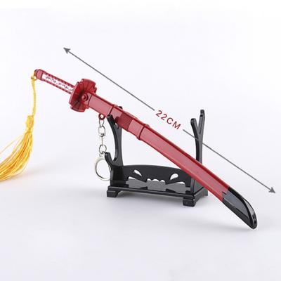 Cina Spada elastica di Keychain Zinc Alloy del modello 3D di Agame Ga Kill 22CM in vendita