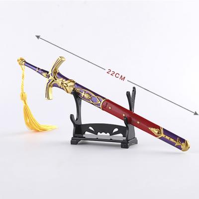 Cina Spada Art Online Key Chain Mini Katana Sword di Caliburn 22CM di destino in vendita