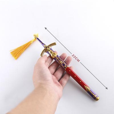Cina Spada Art Online Key Chain Mini Katana Sword di Caliburn 22CM di destino in vendita