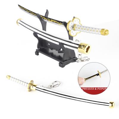 Cina Catena chiave della spada di Keychain Demon Slayer del modello di 22CM Agatsuma Zenitsu 3D in vendita
