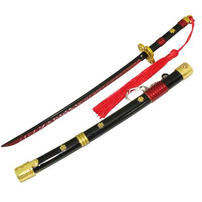 Cina Modello di un pezzo Keychain Sword Mini Katana del nero 3D di Zoro Enma in vendita