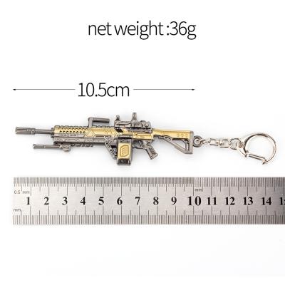 中国 注文亜鉛合金小型銃のキーホルダーs 11CMの頂点の伝説の献身 販売のため