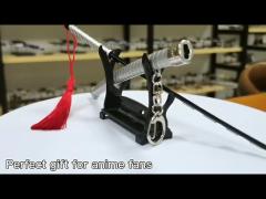 22 centimetri Spada Mini Katana Portachiavi Figura Anime Demone Slayer Hashibira Inosuke