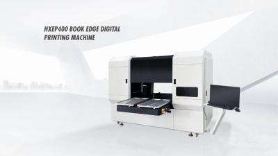 China HXEP400 Book Edge Digital Printing Machine with dual Epson i3200 print heads ensures nonstop printing on book edges and notebook covers for sale