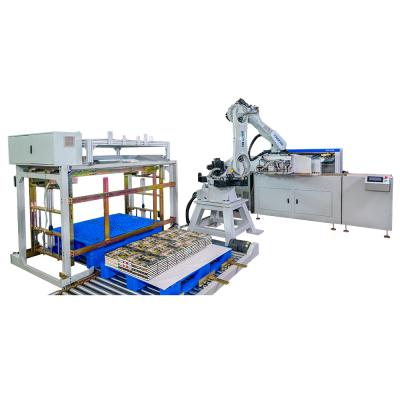 China HXMN60 Automatic Hardcover Book Robotic Palletizing System Separating Sheets Loading for sale