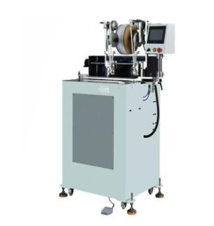 China HX420EB Head and Tail Band Fixing Machine Semi Automatic Machine Using Self Adhesive Tape for Head and Tail Band Fixing for sale