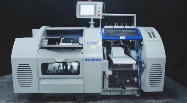 Quality HX180 Compact Automatic Book Sewing Machine Loading Unloading Station 1 Meter for sale