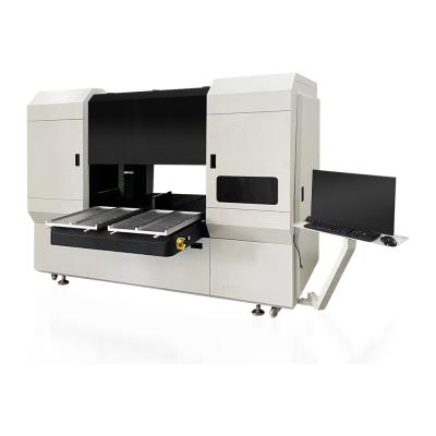 China HXEP400 Book Edge Digital Printer Double Working Stations Non Stop Ink Jetting Notebook Cutter for sale