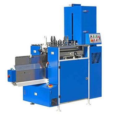 China Semi Auto Cover Casing in Machine Books Auto Feeder, Back Pre Creasing,Alignment Device Auto Press Crease & DeliverAuto Delivers Finished Products for sale