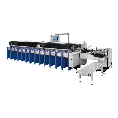 China Horizontal Gathering Machine scale transport left edge alignment belt driven sheet collating for sale