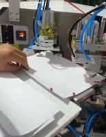 China Honor Certificate Processing Machine auto cut glue attach flexible dimension setting for sale
