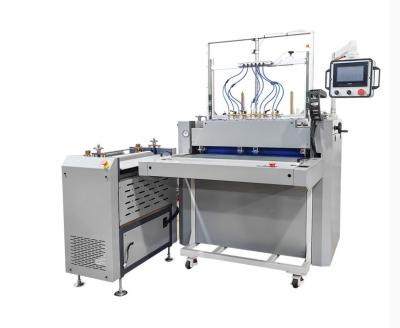China HXSCM Semi Auto Hardcover Case Making Machine enables one operator to produce hardcover cases ring binders photo albums and menu covers for sale