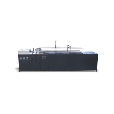 China Semi Auto Book Block Gluing Machine Bottom Glue Tank Roller Cold Gluing IR Drying For Sewn Book Blocks for sale
