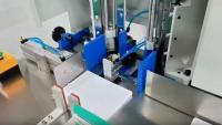 China Double Head Hydraulic Corner Trimmer Stable Precision And Safe Operating Design for sale