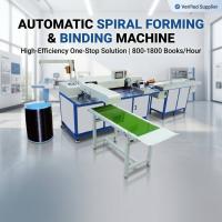 China Automatic Spiral Forming Punching Binding Machine for Notebook Calendar Production for sale
