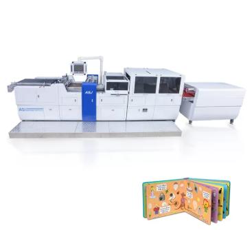 China HX450C Children Board Book Cover Casing In Machine Offering and in Board Book Cover Casing In with Partial Gluing Function for sale