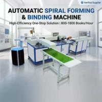 China Automatic Spiral Forming Punching Binding And Wire Cutting Notebook And Exercise Book Making Machine For Book Binding for sale