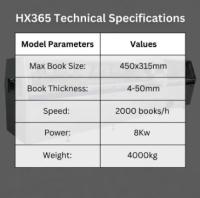 China HX365 Universal Cover Casing In Machine Supporting Continuous Book Binding with High Stability and Operational Reliability for sale
