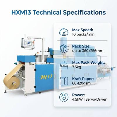 China Automated Kraft Paper Packing Equipment for Standard Size Book Stack Batch Processing for sale